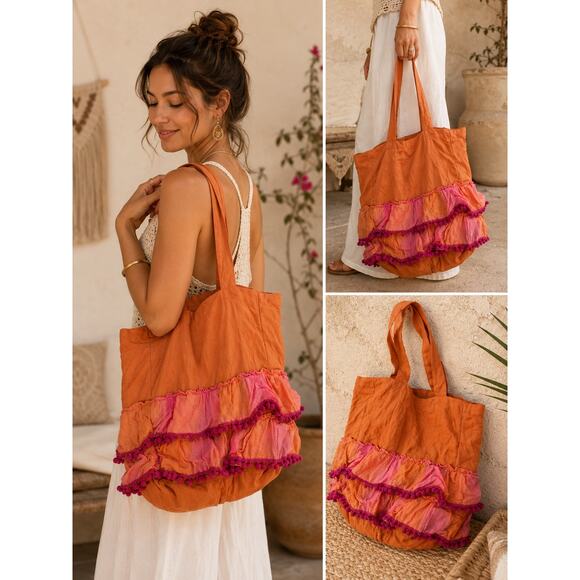 NATURAL LIFE | Bags | Natural Life Cotton Canvas Tote Bag Tiered ...